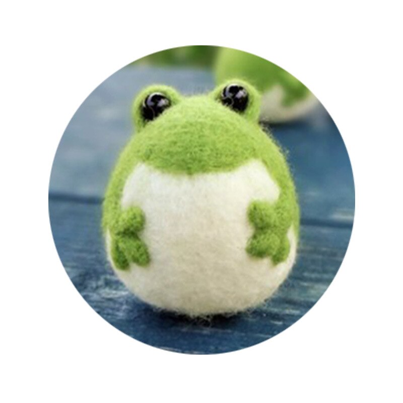 Non-Finished Felt kit Lovely Frog Animal Wool Need... – Vicedeal
