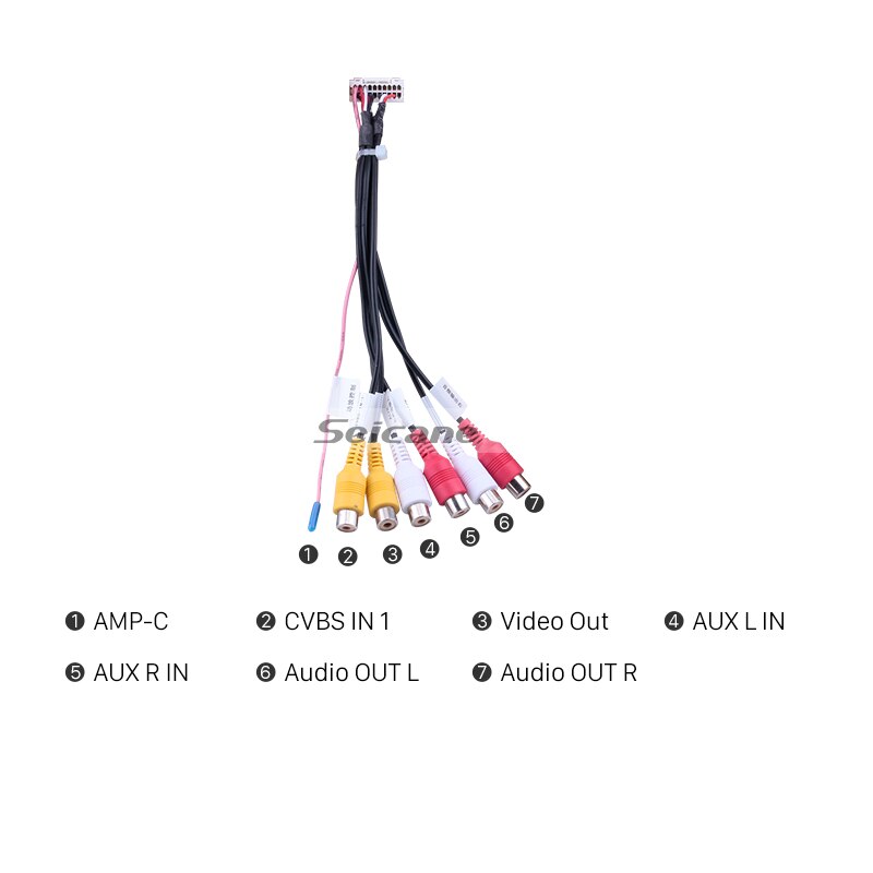 Seicane Auto Lijn Out Adapter 6 RCA Mini ISO RCA A... – Grandado