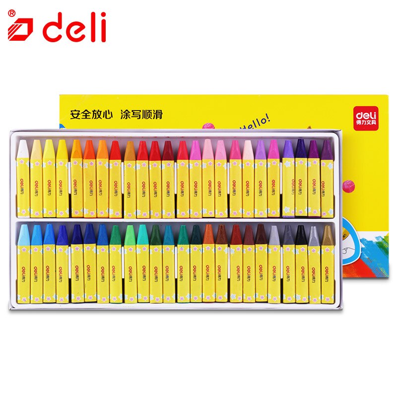 Deli Wax Crayon Kids Oil Painting Stick Candy Colo... – Grandado