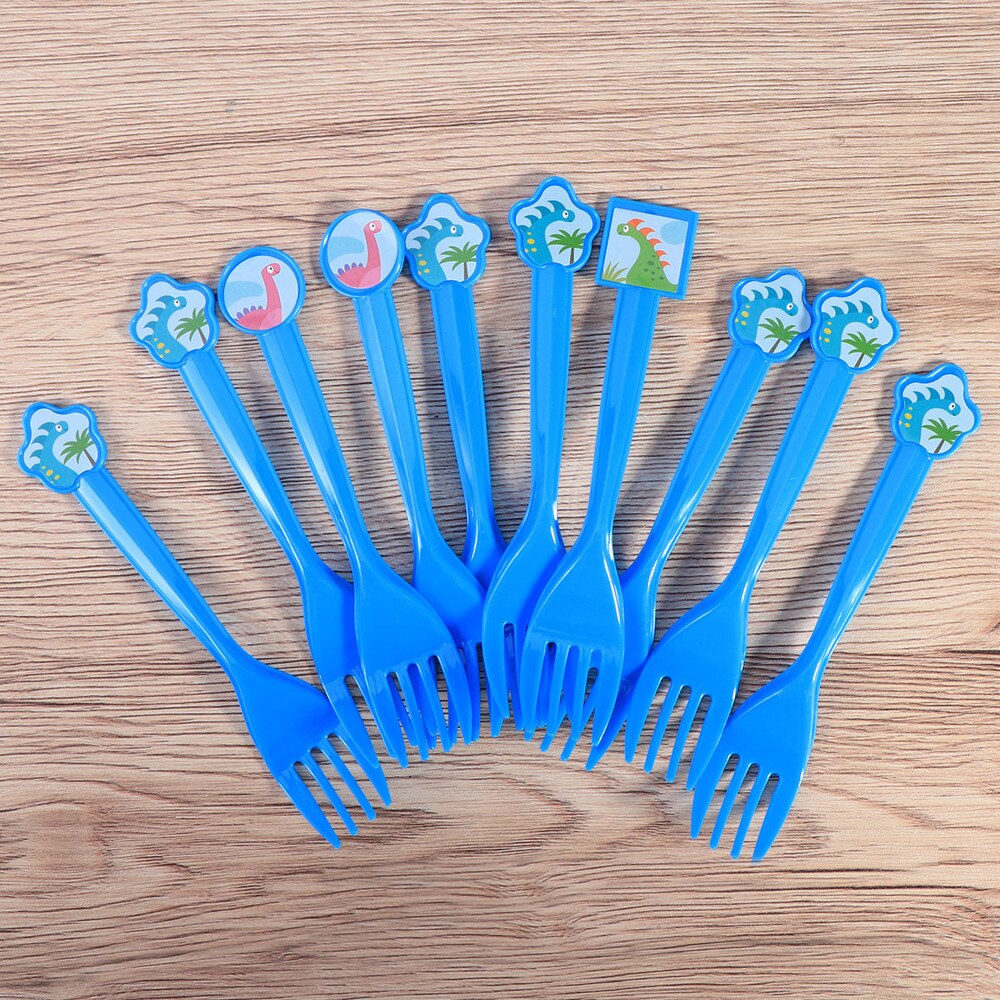10 Pcs Forks Patterned Disposable Food Forks Weddi... – Grandado