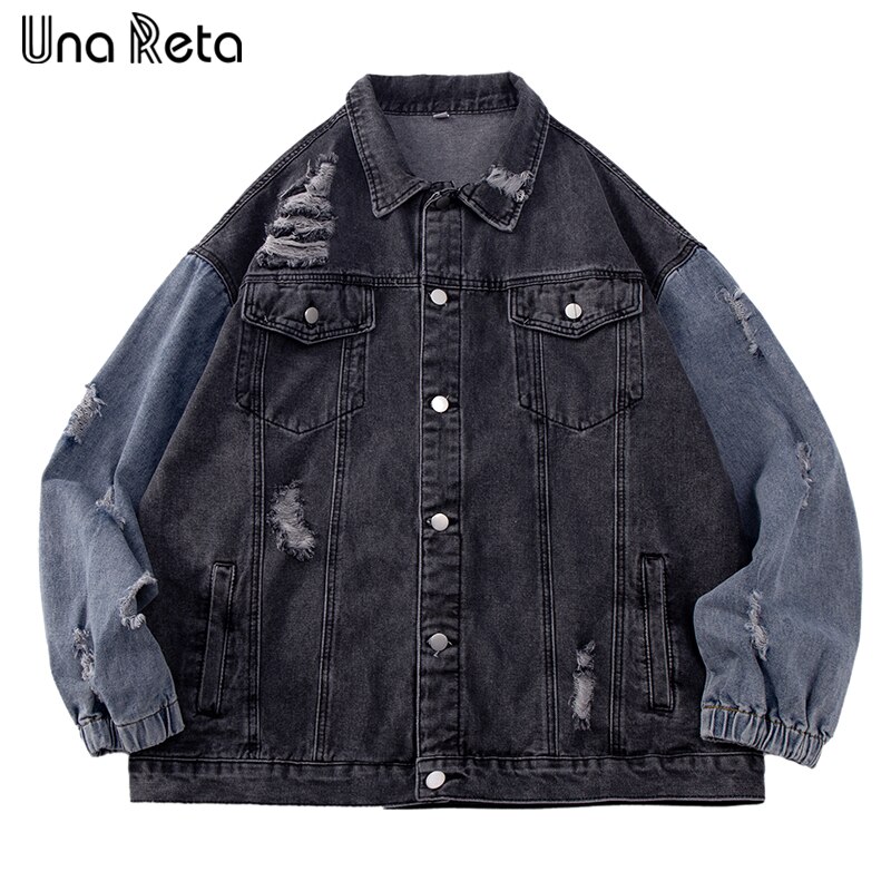 Una Reta Jean Jacket Autumn Harajuku Casual Cotton... – Vicedeal