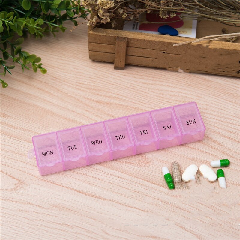 7 Grids 7 Days Weekly Candy Pill Case Medicine Tab... – Grandado