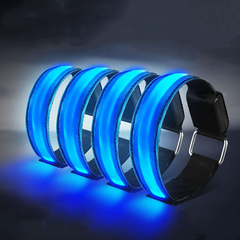 LED Armband Adjustable Wristband Reflective Strips... – Vicedeal