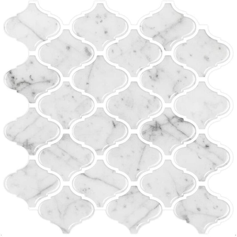 Imitation Marble Pattern Tile Wall Sticker For Kit... – Grandado