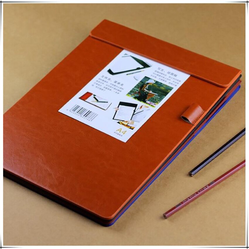 A5 Small Leather Clipboard Memo Paper Folding Writ... – Grandado
