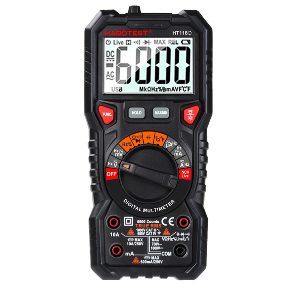 HABOTEST NCV Handheld Digital Multimeter LCD Backl... – Vicedeal