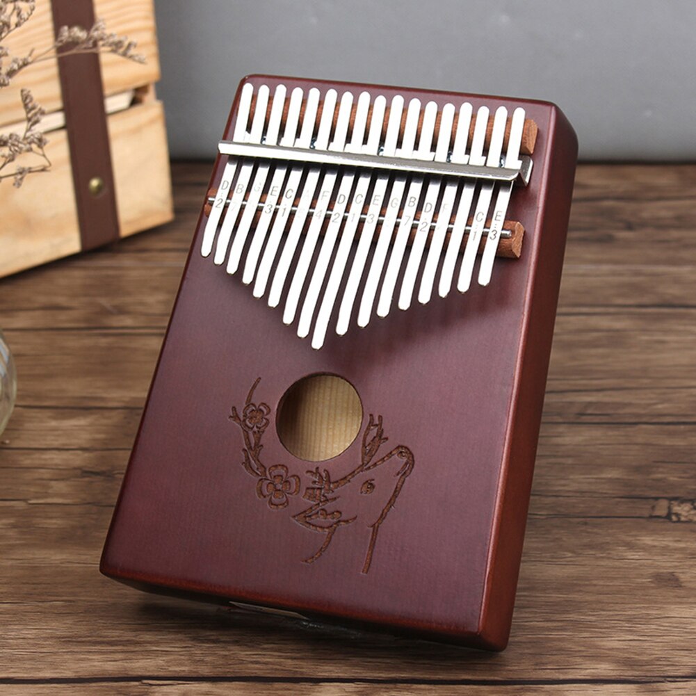 17-Key Wooden Finger Kalimba Mbira Thumb Piano Mus... – Vicedeal