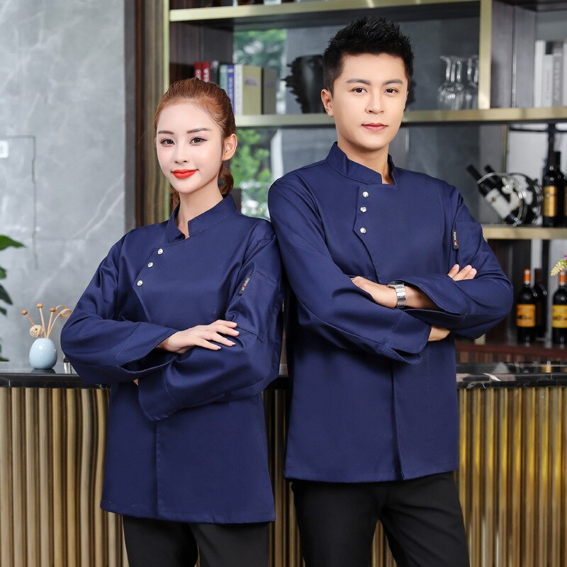 Restaurant Clothes The Chef Uniform Man Long Sleev... – Grandado