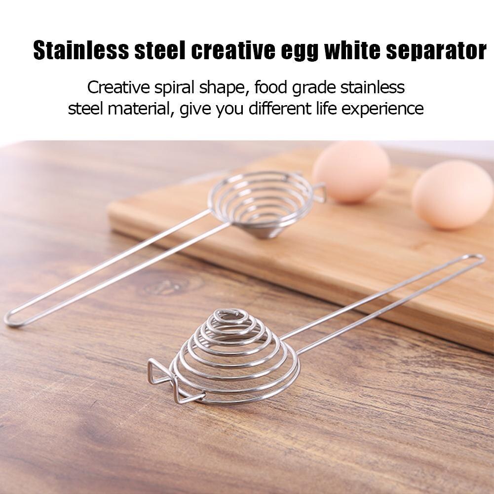Round Funnel Egg Separator Steel Long Handle Tools... – Grandado