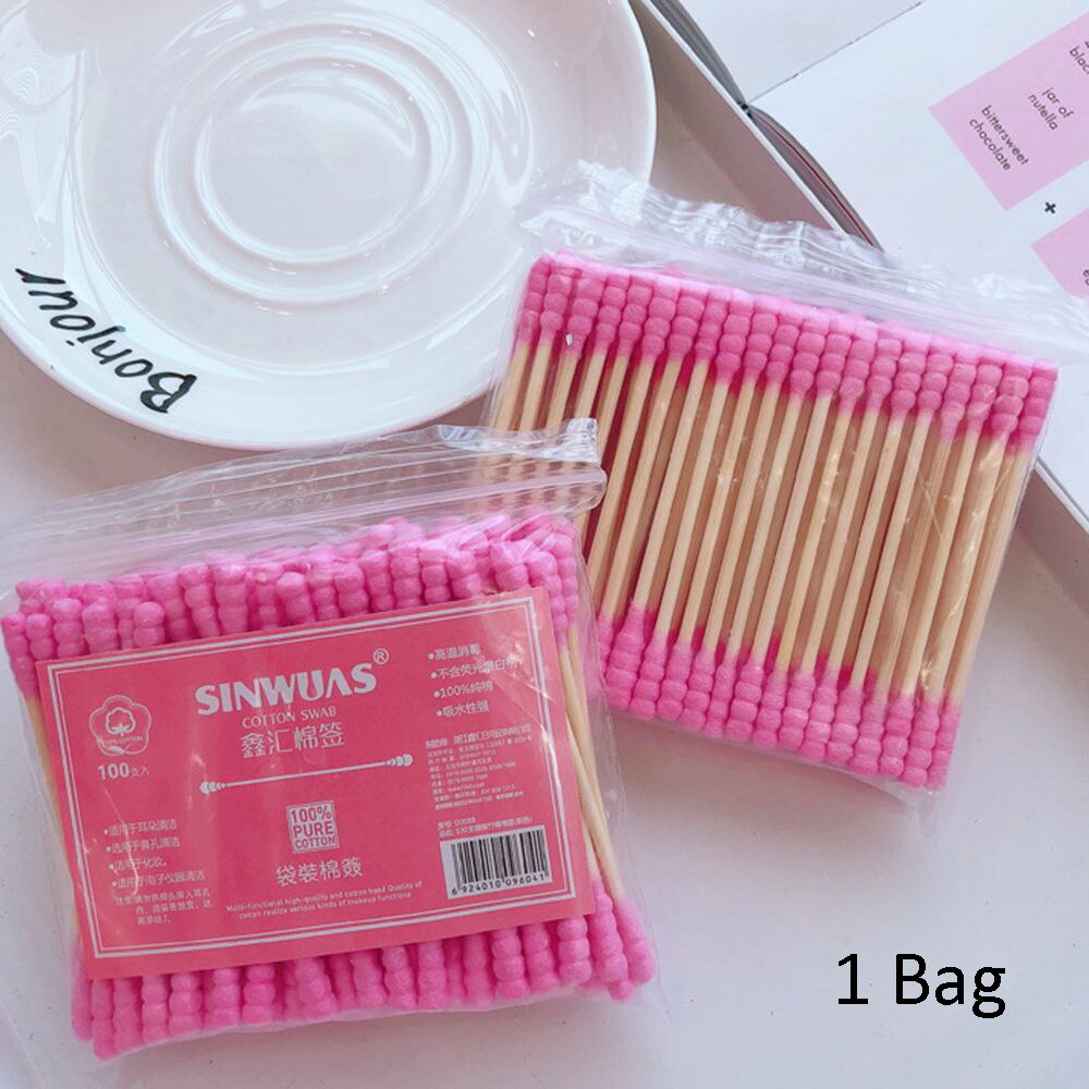 1Pack Pink Double Head Stick Disposable Makeup Rem... – Vicedeal