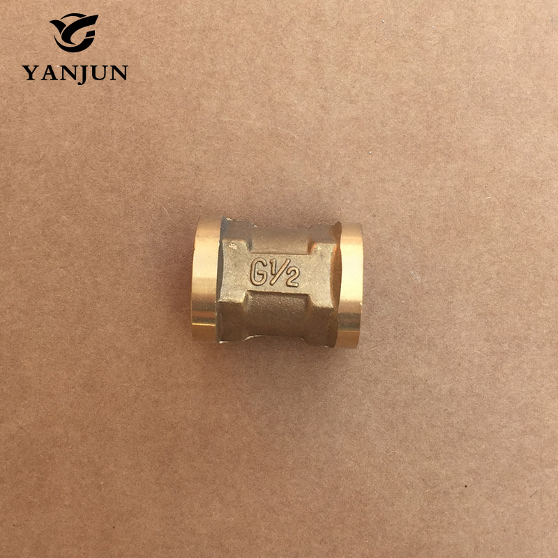 Brass Straight Coupling Pipe Fittings Double Femal... – Grandado