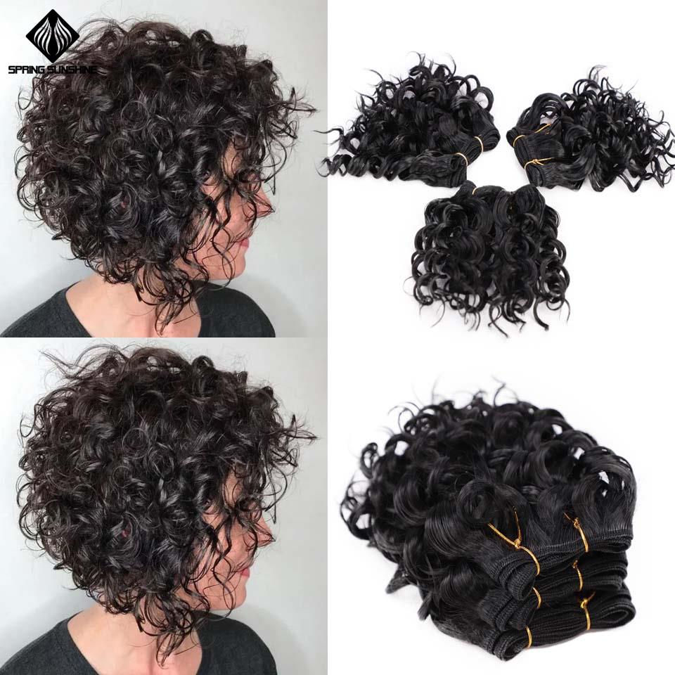 Spring sunshine Afro Kinky Curly Synthetic Weave B... – Vicedeal