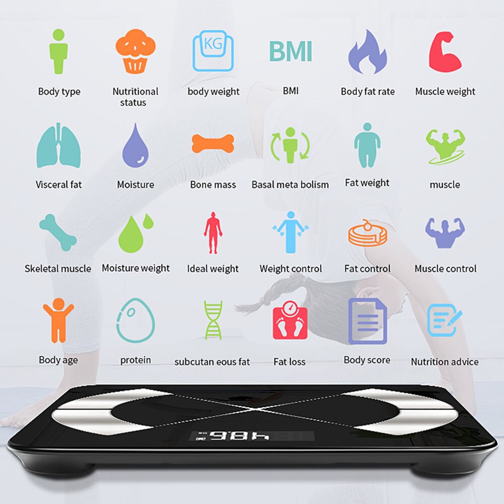 Body Fat Scale Bluetooth Intelligent Scale Electro... – Vicedeal