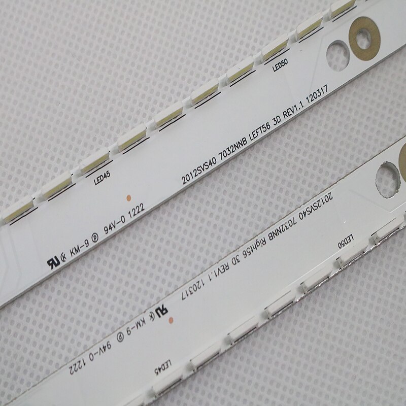 2 STUKS * 56LED 500mm LED backlight strip voor 40I... – Grandado