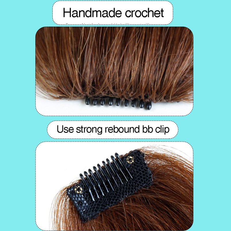 DIFEI Long Clip In on Front Hair Bang Side Fringe ... – Grandado
