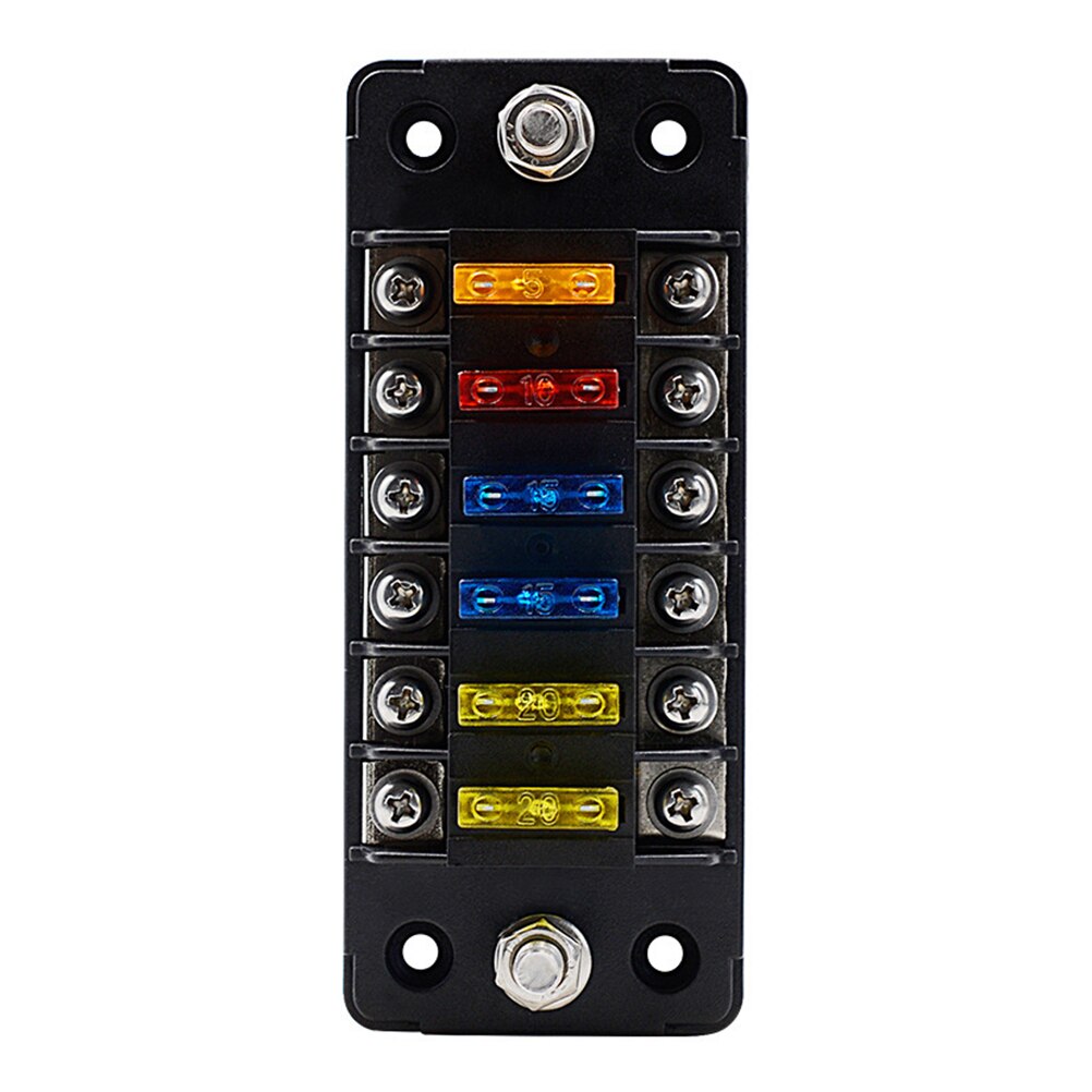 Car 6-way Fuse Box Fuse Wire Holder Refitting Fuse... – Grandado