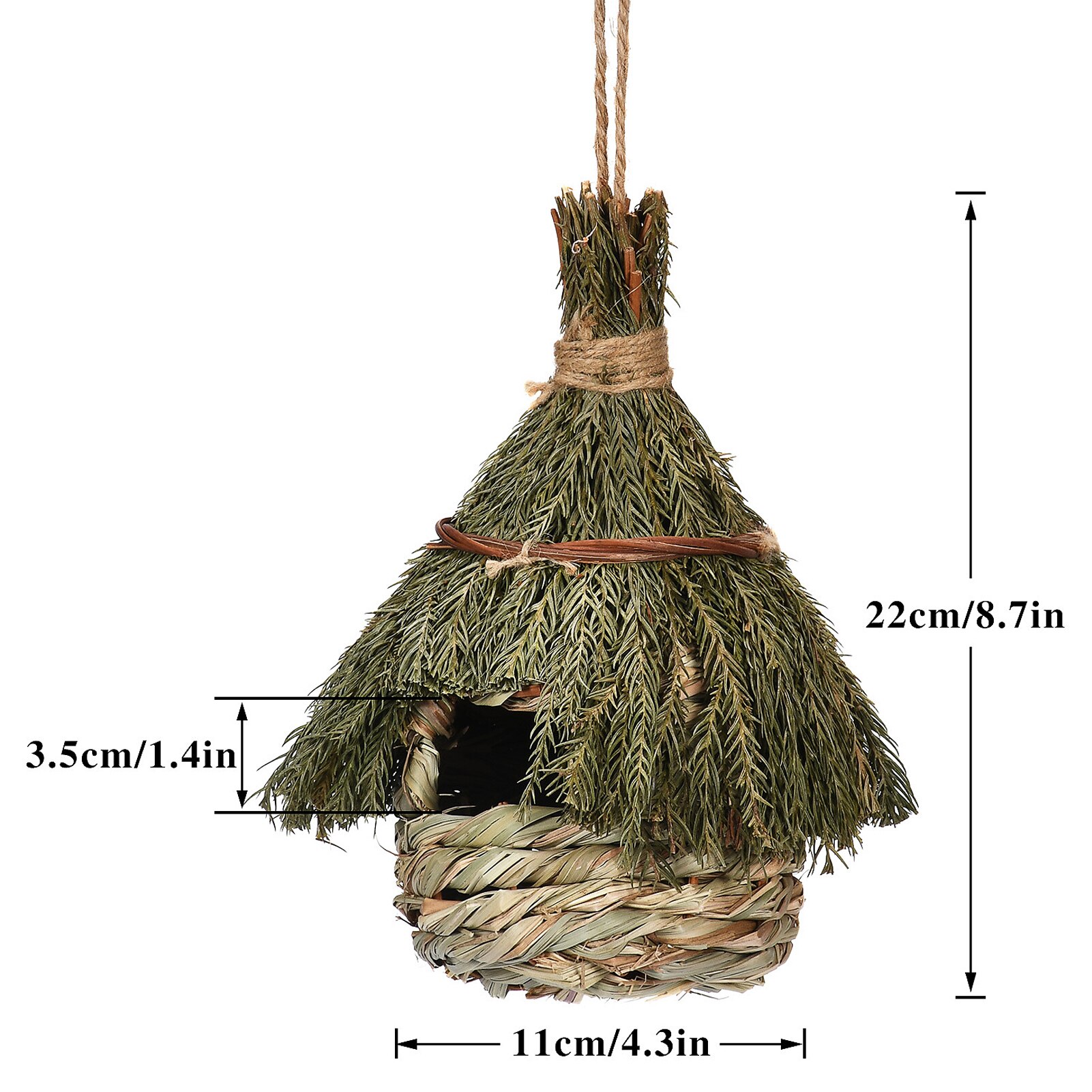 Outdoor Hummingbird House Birds Nest Roosting Pock... – Grandado