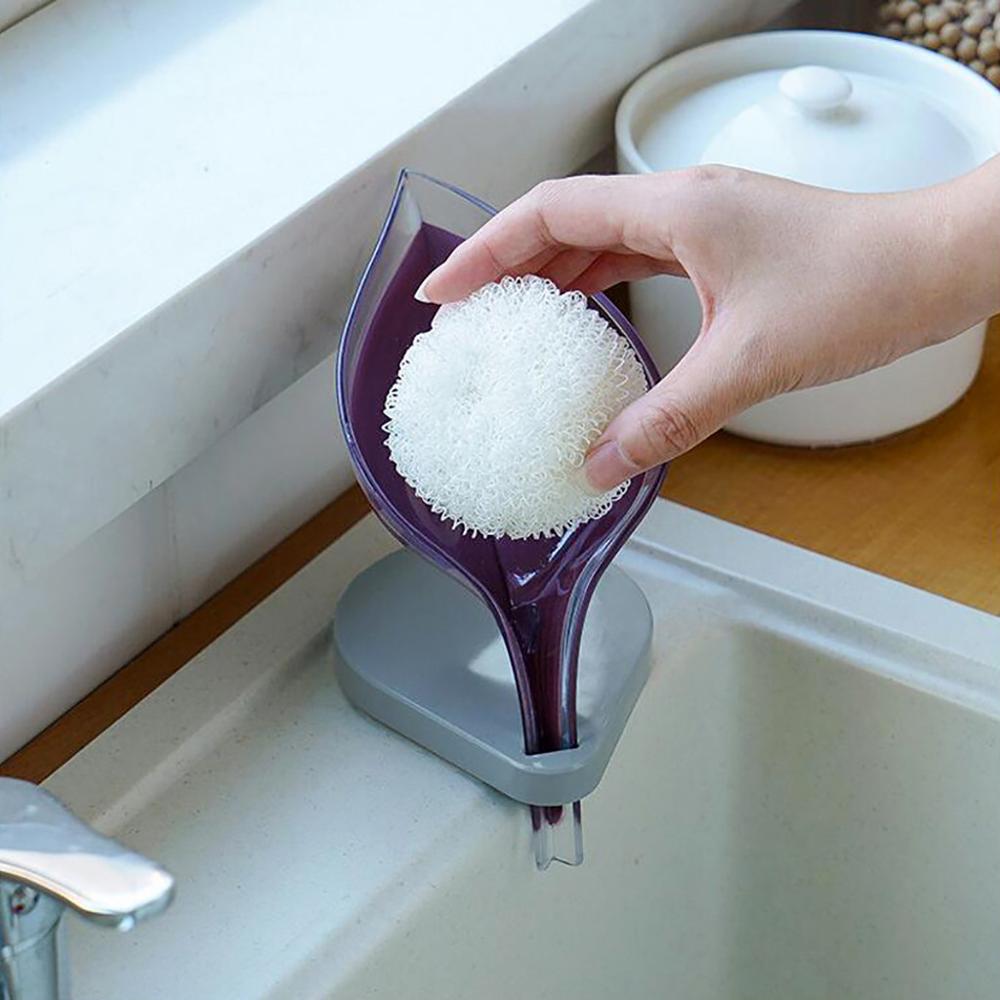 Simple Leaf Shape Soap Box Dish Storage Plate Tray... – Grandado