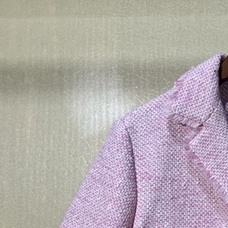 Women Sweet Pink Tweed Fringe Coat Short Sleeve Tu... – Vicedeal