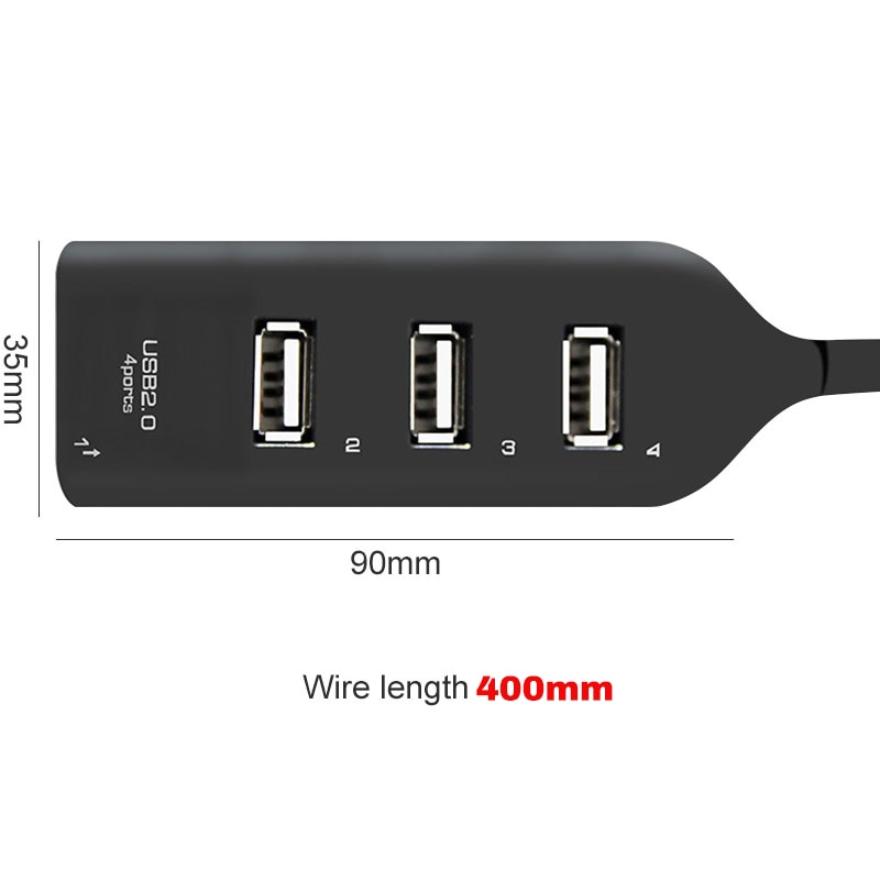 4 Port High Speed USB HUB Multiple For MacBook Pro... – Grandado