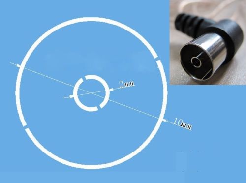 8FT Indoor FM Dipole T shape Antenna,Copper Aerial... – Grandado