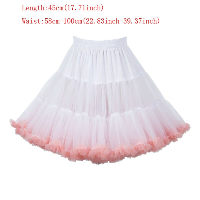 Womens Layered Puffy Tulle Pettiskirt Rainbow Cont... – Grandado