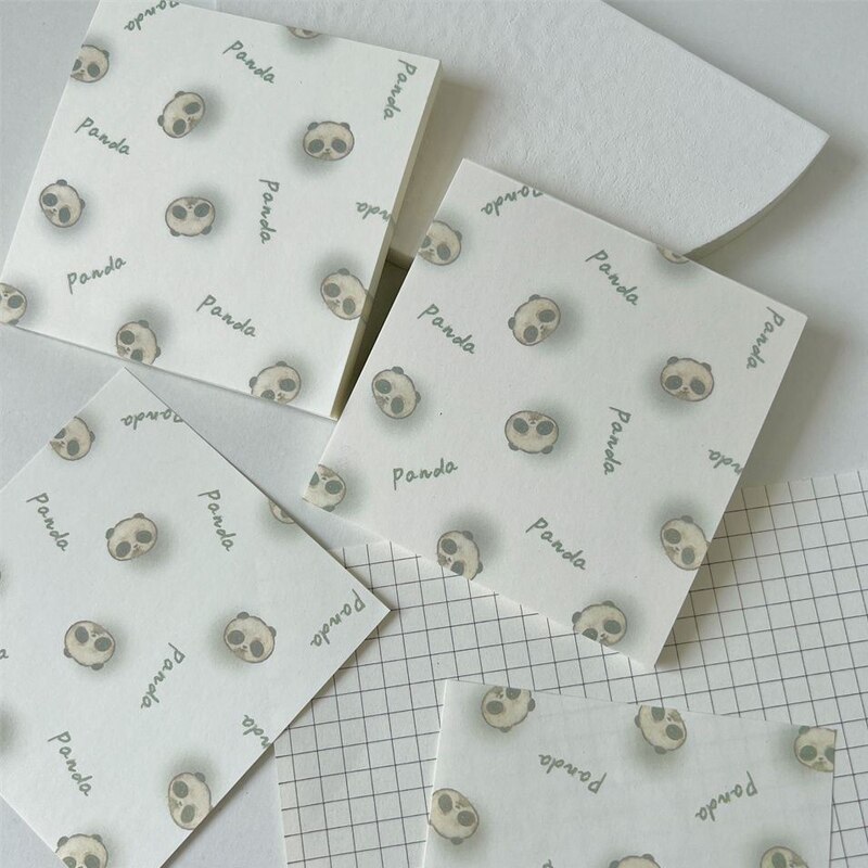 50 Sheets Cartoon Cute Panda Memo Pad Posted It St... – Grandado