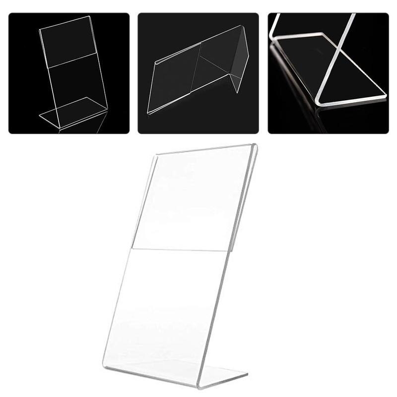 A6 Transparent Acrylic Display Stand Desk Shelf Di... – Grandado