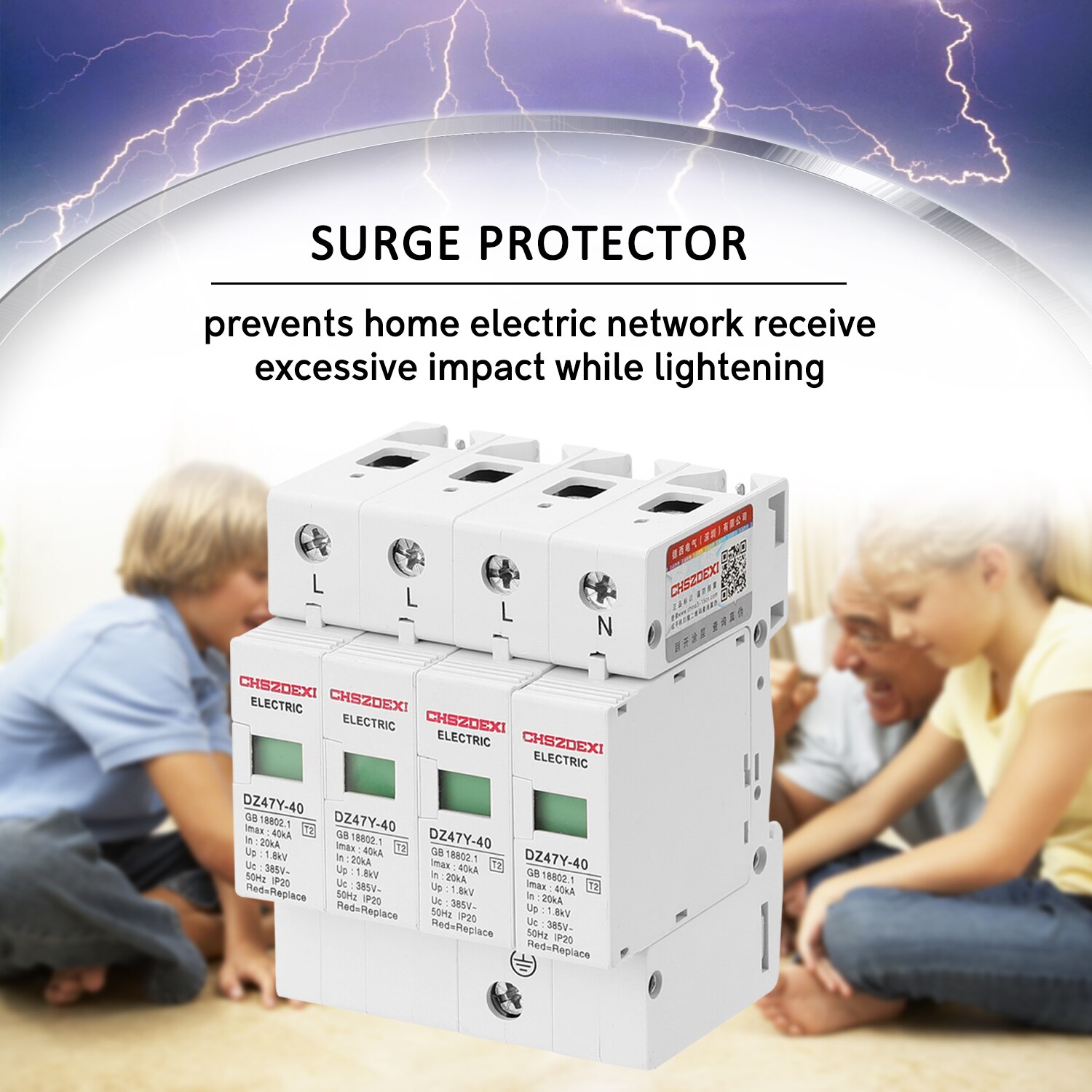 House Usage DZ47Y-40KA 385V SPD Surge Protector Pr... – Grandado