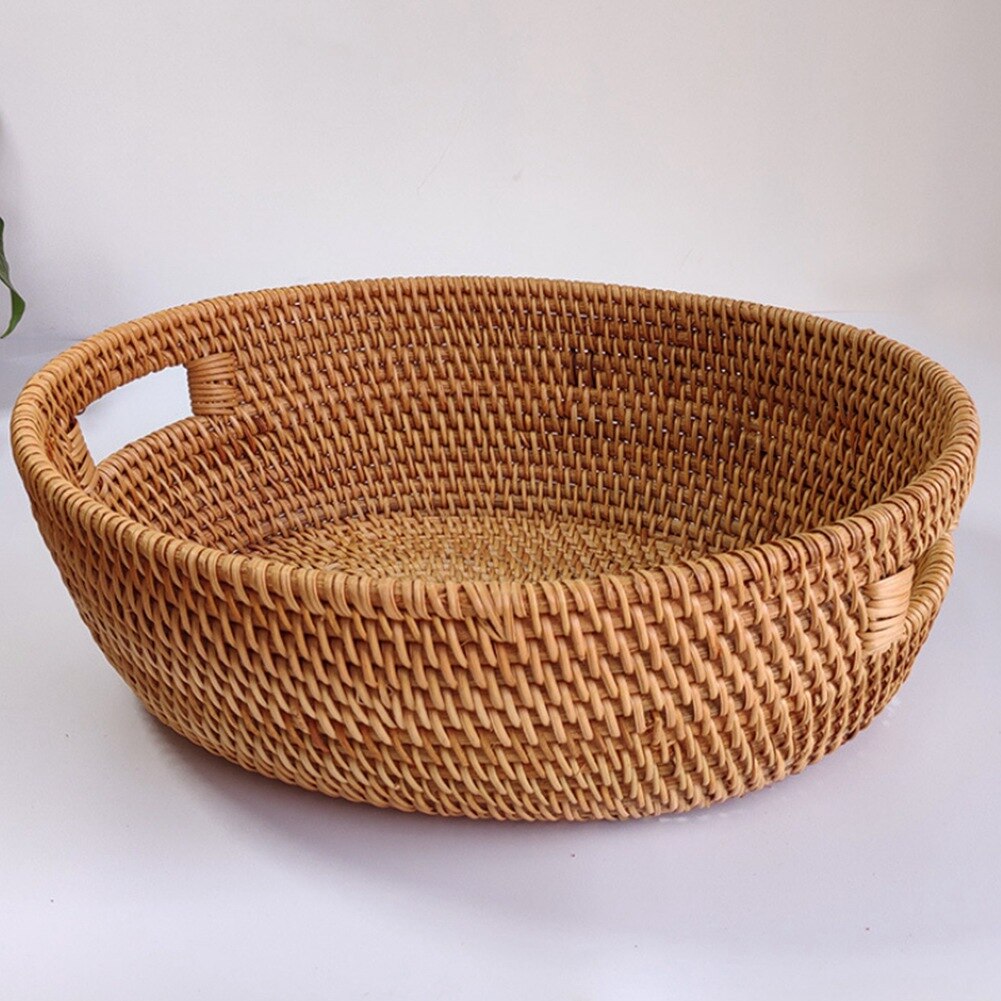 Rattan Fruit Basket Bread Basket Fruit Plate Snack... – Grandado