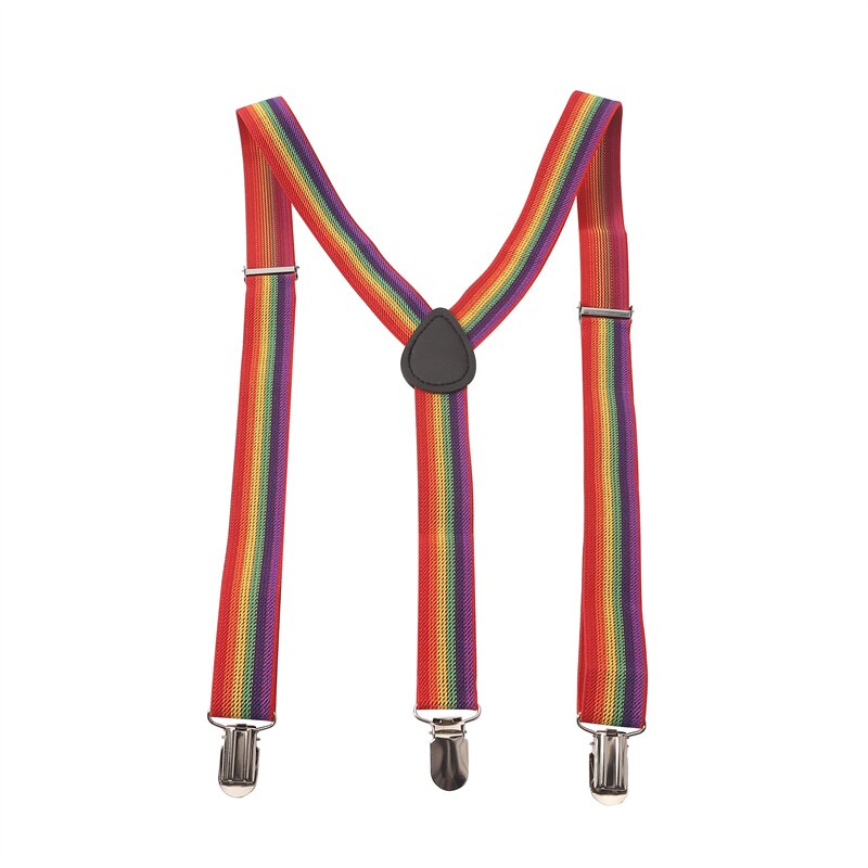 Unisex Clip-on Suspenders Elastic Suspender Seven ... – Grandado