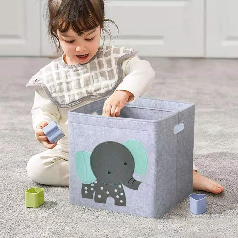 Cube Folding Storage Boxes Kids Toys Organizer Fel... – Grandado