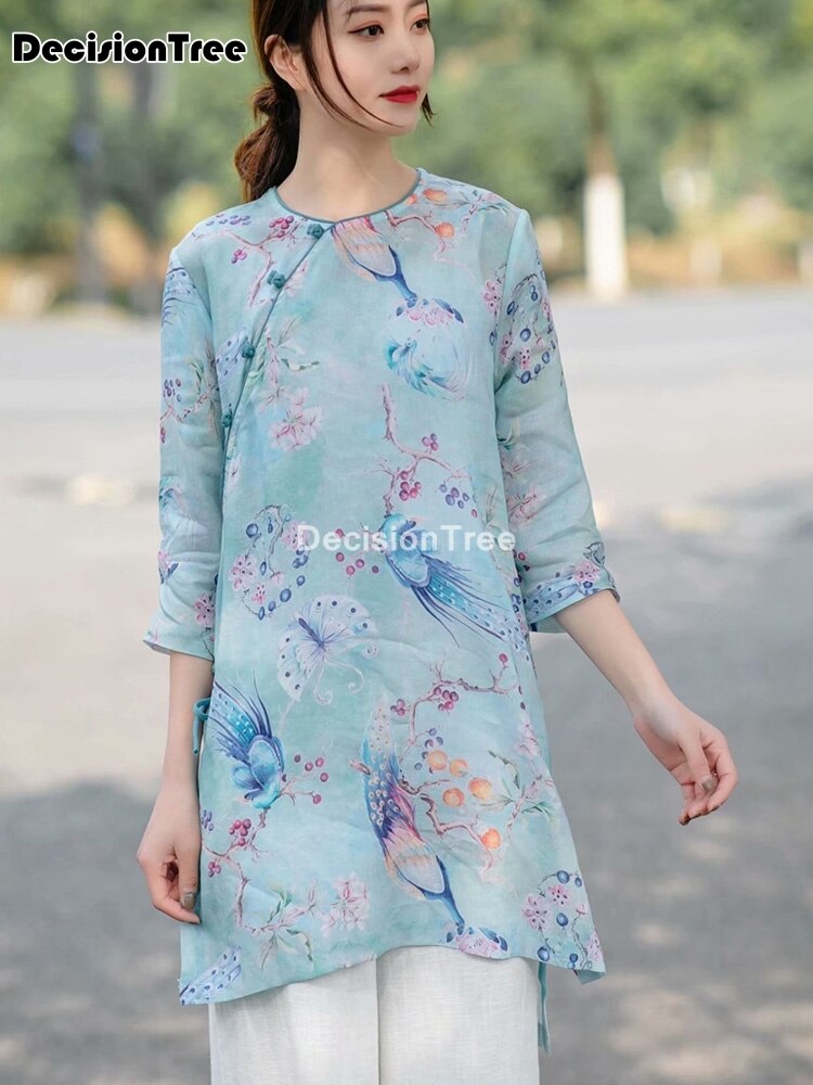 woman's chinese traditional clothing shirts ancien... – Grandado
