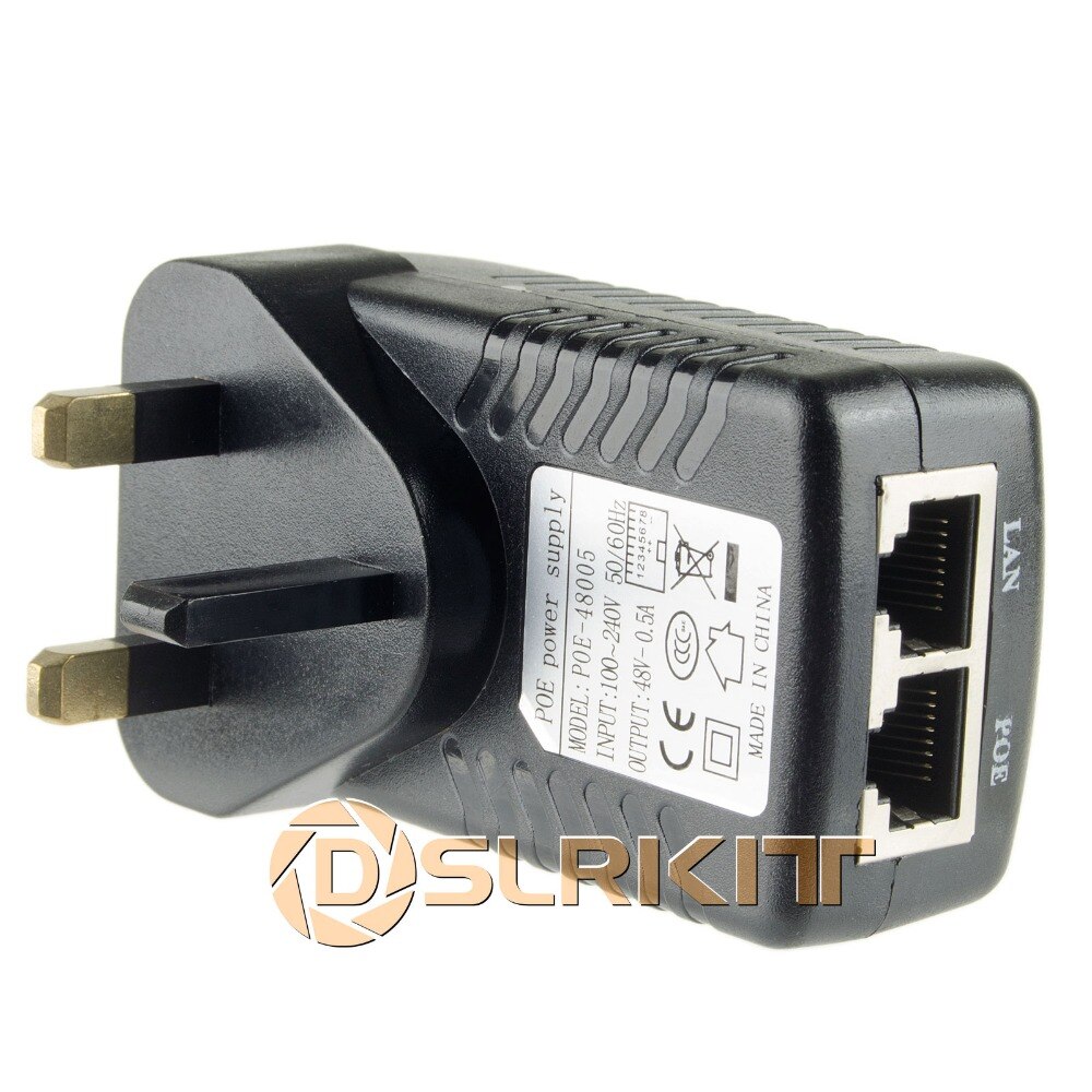Dslrkit 48v 0.5a poe injector power over ethernet ... – Vicedeal