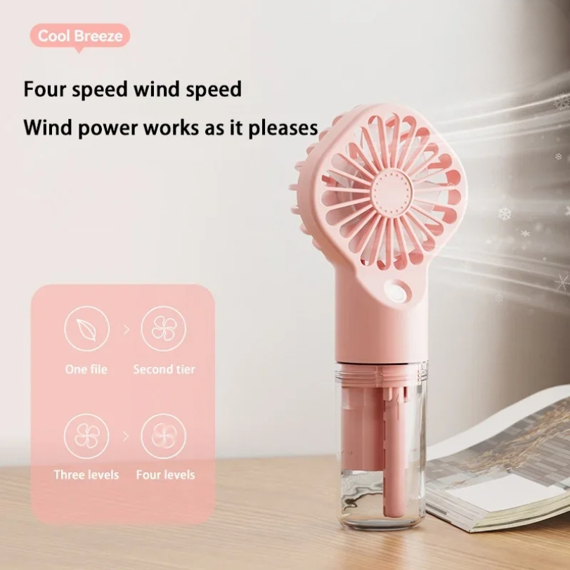 Portable Humidifier Fan Mini Handheld Mist Fan Por... – Grandado