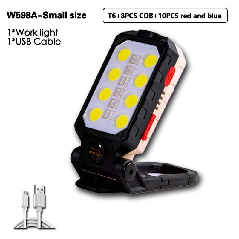 USB Rechargeable COB Work Light Portable LED Flash... – Grandado