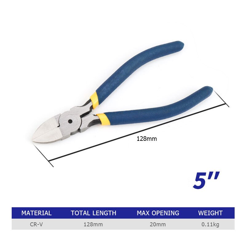 REIZ Diagonal Cutting Pliers 5 6 7 Inch Wire Strip... – Grandado