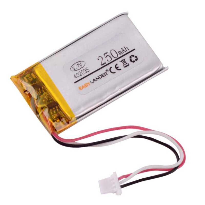 3.7V 250mAh Li Polymer Battery For GPS DVR MP3 Dri... – Grandado