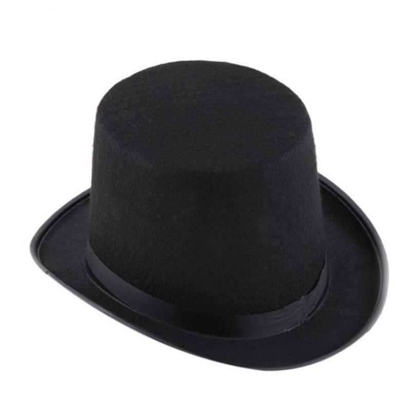 Tall Black Top Hat Steampunk Magician Costume Prop... – Vicedeal