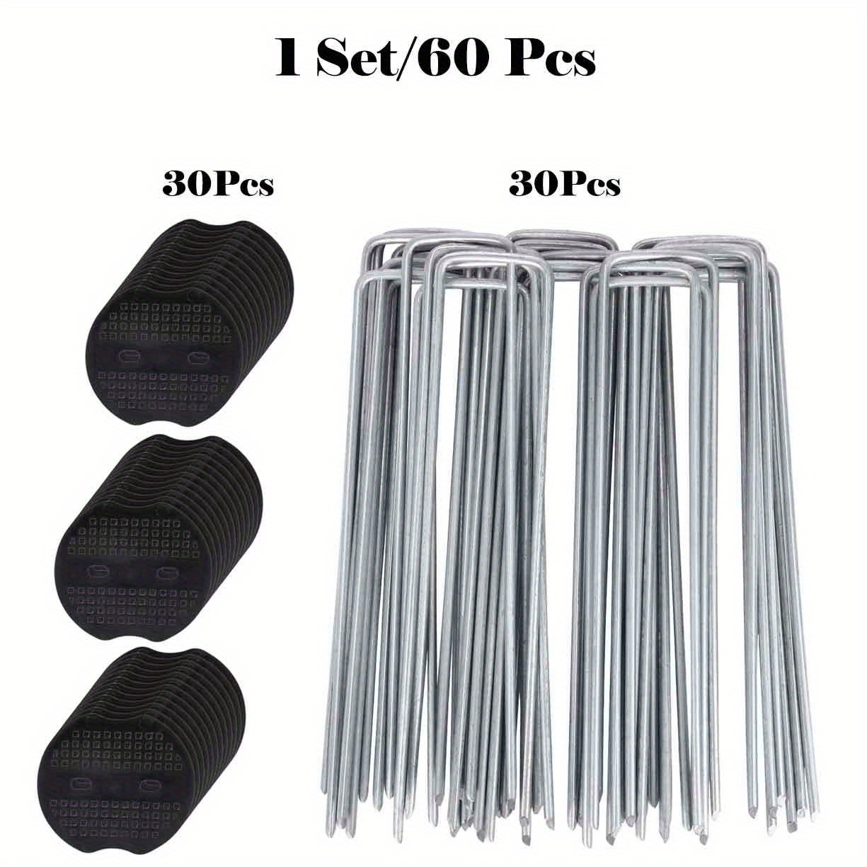 U-shaped fixing spike garden stake set heavy duty ... – Grandado