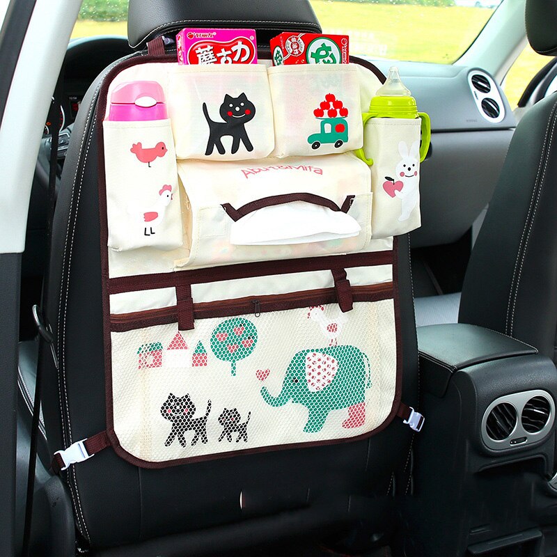 Cartoon diaper baby bag for mom Car Seat Organizer... – Grandado