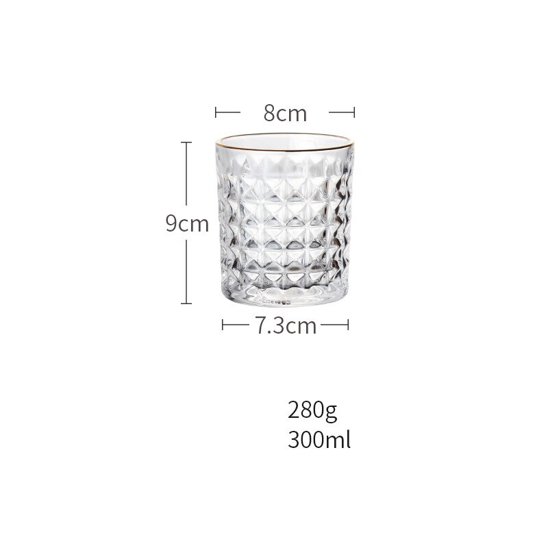 Brandy Snifters Glass Cups With Gold Line Thick Re... – Grandado