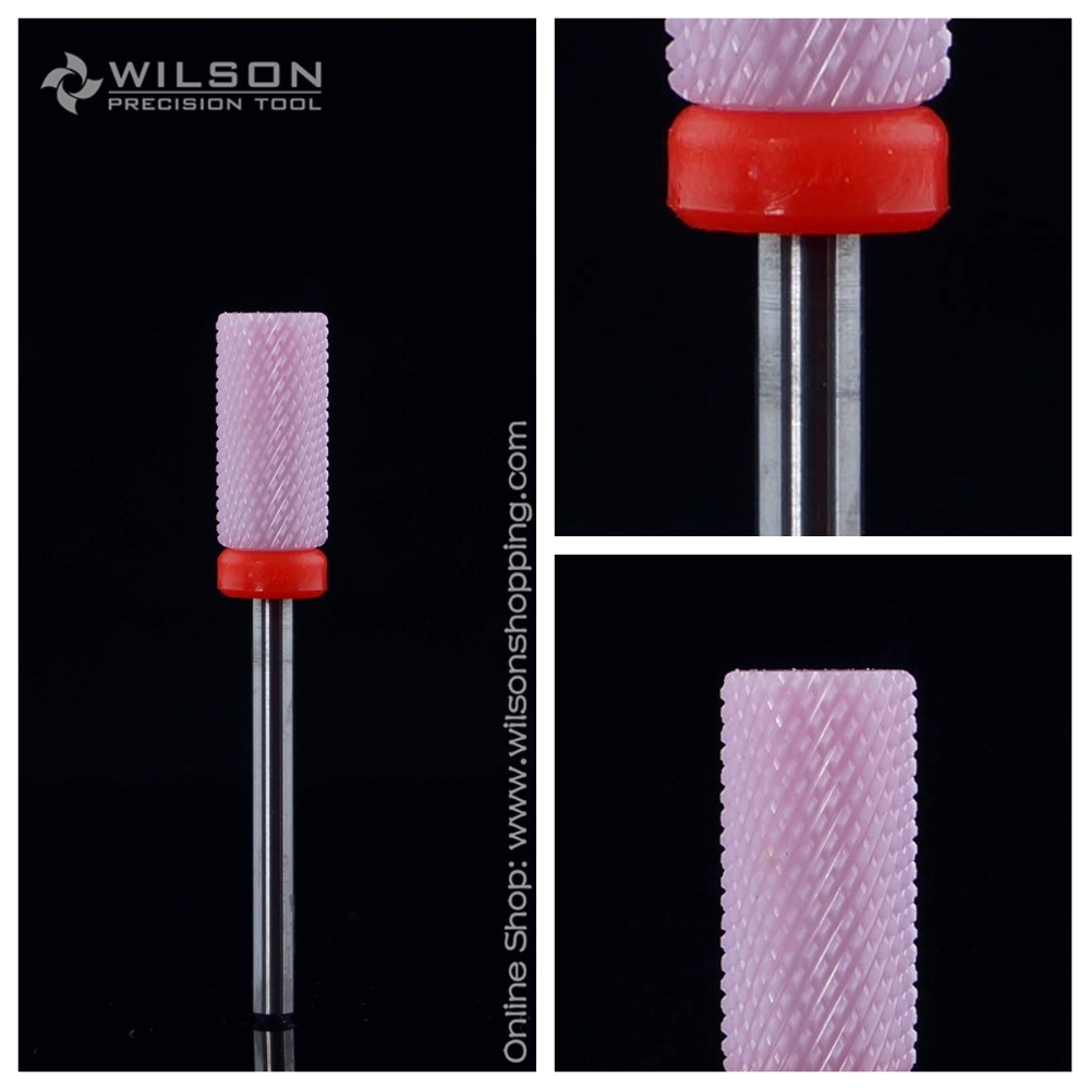 Pink Ceramic Nail Drill Bit - Small Barrel Bit - F... – Grandado