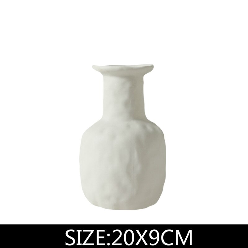Nordisk stil hvit keramisk vase hjem stue dekorasj... – Grandado