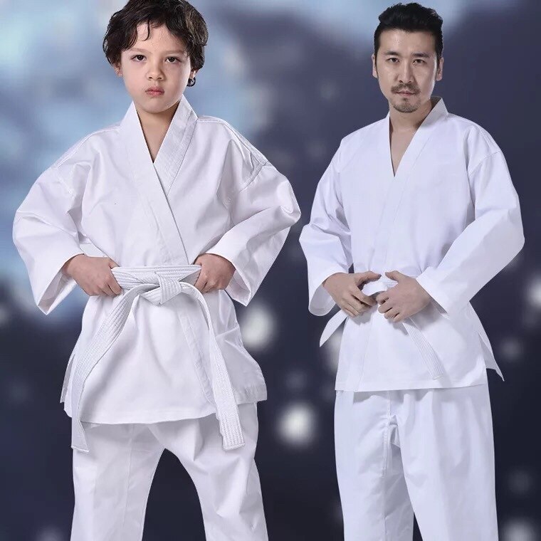 Cotton Dobok child adult karate uniform suit WTF T... – Grandado