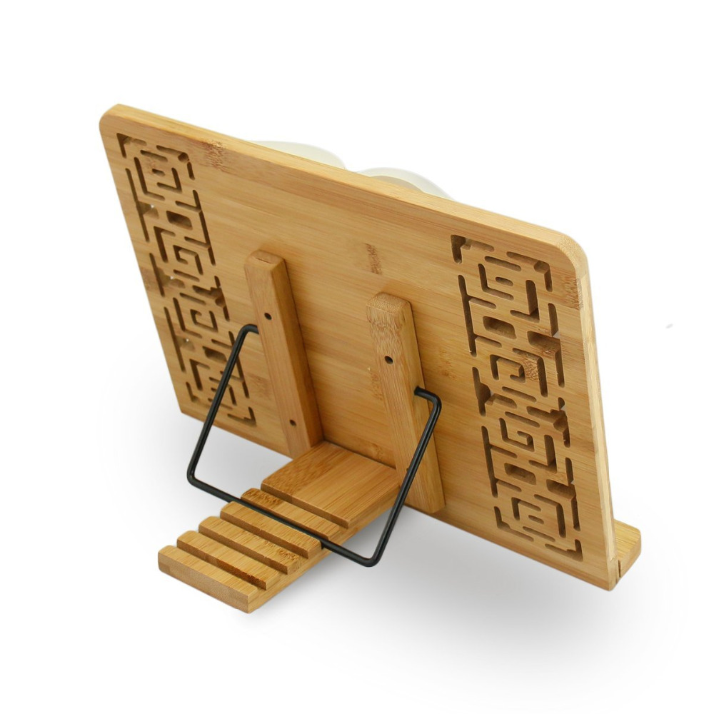 BamBoo Reading Rest Cookbook Stand Holder, Foldabl... – Grandado
