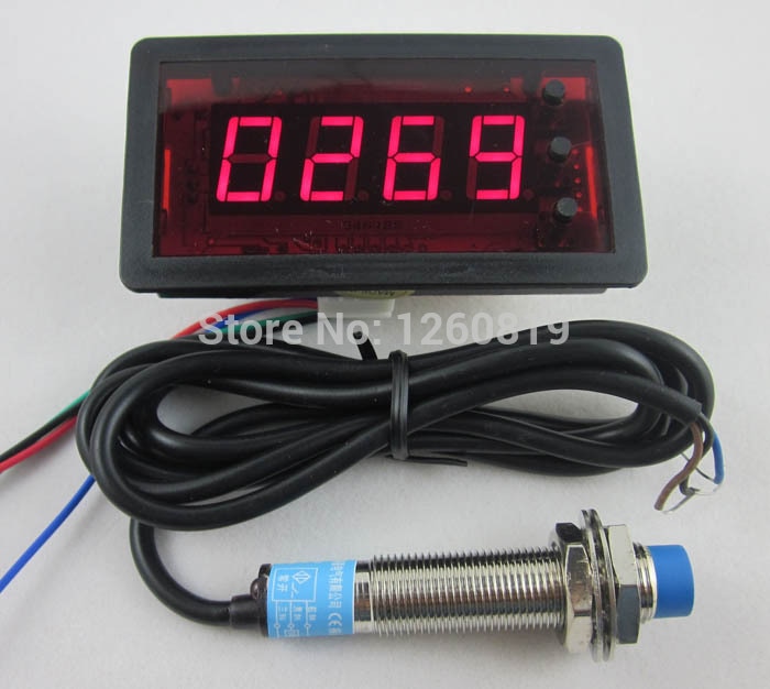 DC 12V 4 Digit Red LED Counter Meter with Relay ou... – Vicedeal