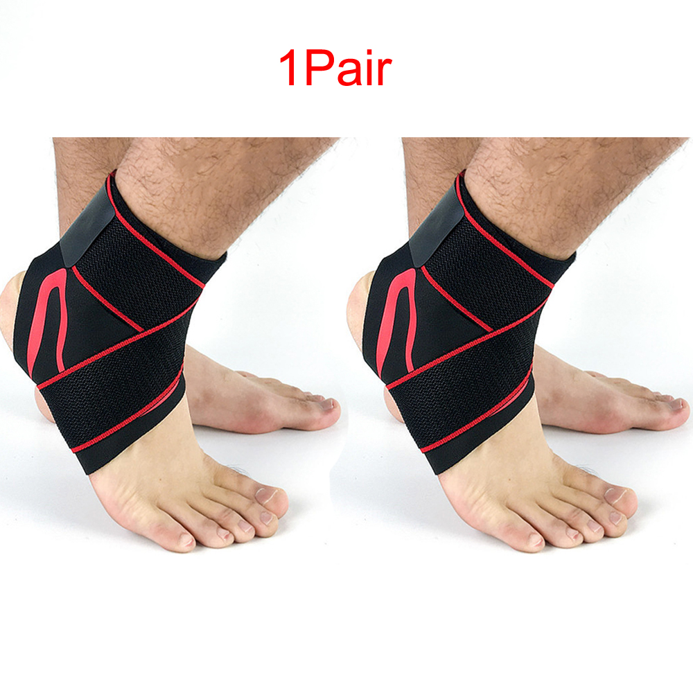 1Pair Adjustable Ankle Support Brace Sleeve with C... – Grandado