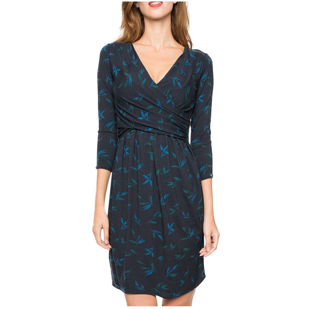 Vrouwen Zwangerschap Jurk Herfst Nusring Moedersch... – Vicedeal