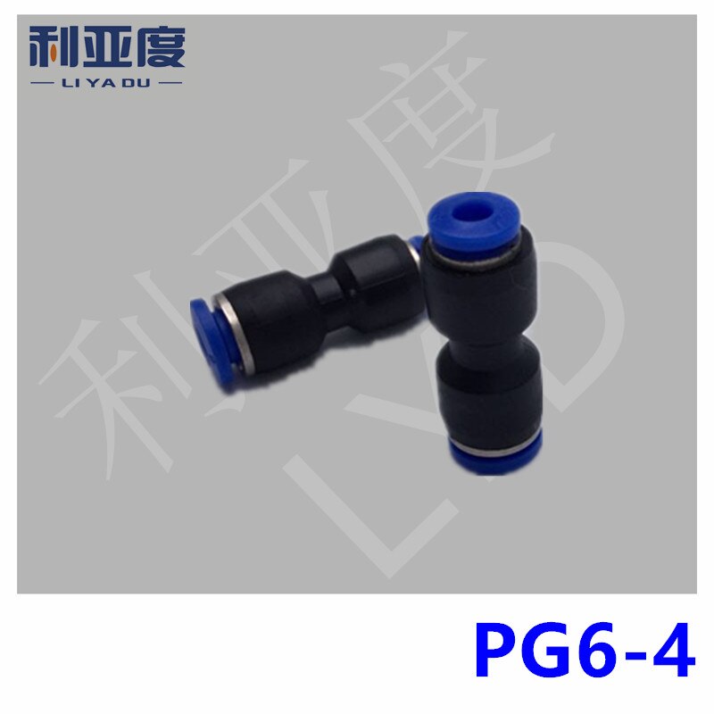 25PCS/LOT PG6-4 Black/White Pneumatic fittings tub... – Grandado